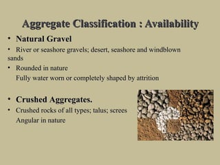 Aggregates of Concrete | PPT | Geology | Science
