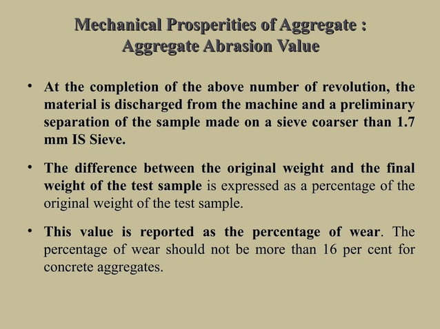 Aggregates of Concrete | PPT | Geology | Science