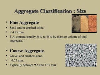 Aggregates of Concrete | PPT