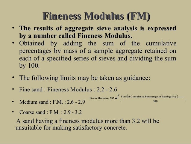 Aggregates of Concrete