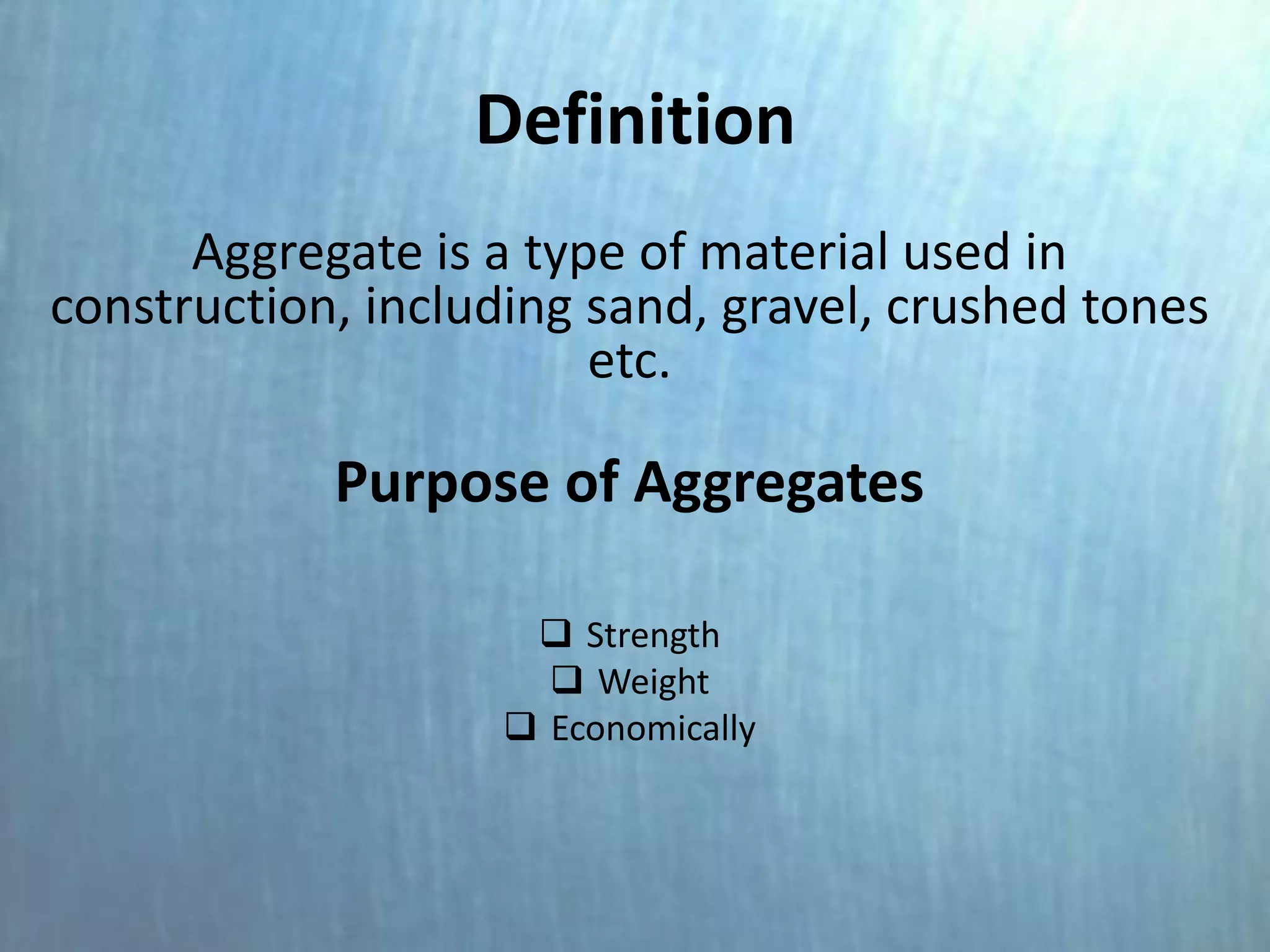 Aggregates | PPTX
