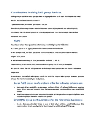 Aggregate standard for Netapp storage 7 mode | DOCX