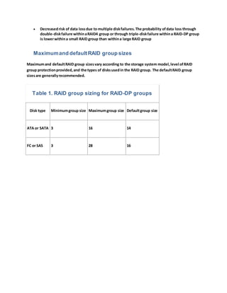 Aggregate standard for Netapp storage 7 mode | DOCX