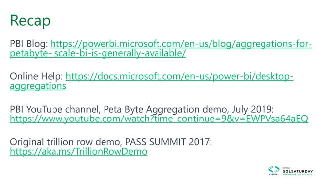 Microsoft Power BI fast with aggregation and composite model | PPT