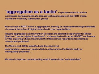 Aggregation as Tactic | PPT