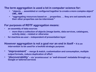 Aggregation as Tactic | PPT