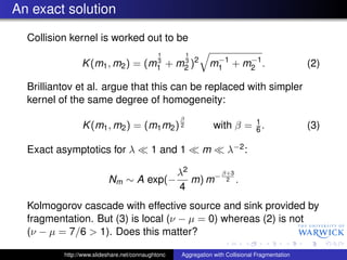 Cluster-cluster aggregation with (complete) collisional fragmentation | PDF