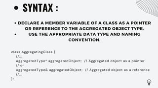 Aggregation in C++ Power of Data Composition.pdf | Programming Languages | Computing