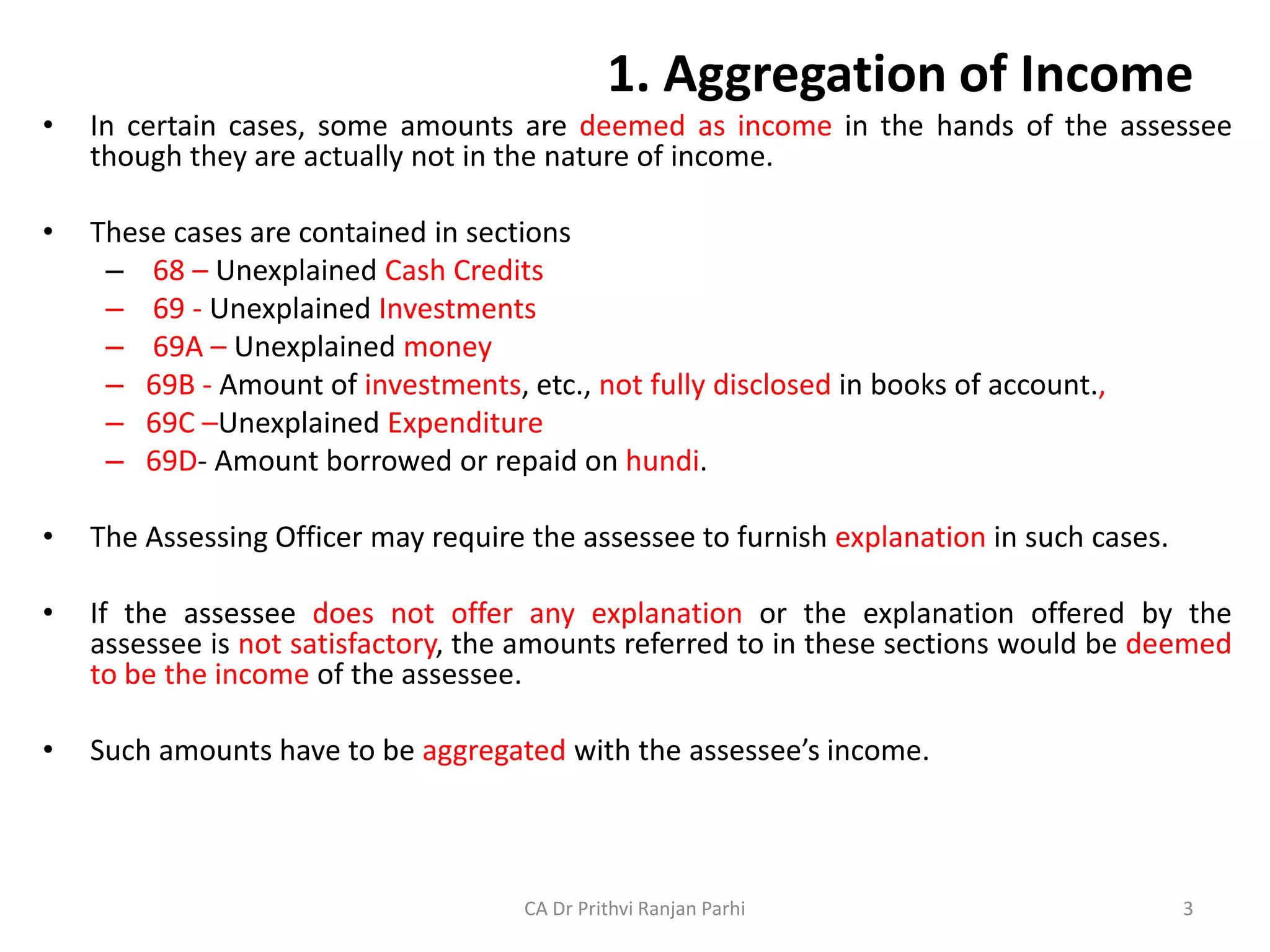 Aggregation of income, set off and carry forward | PDF
