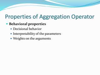 Aggregation operator for image reduction | PPT
