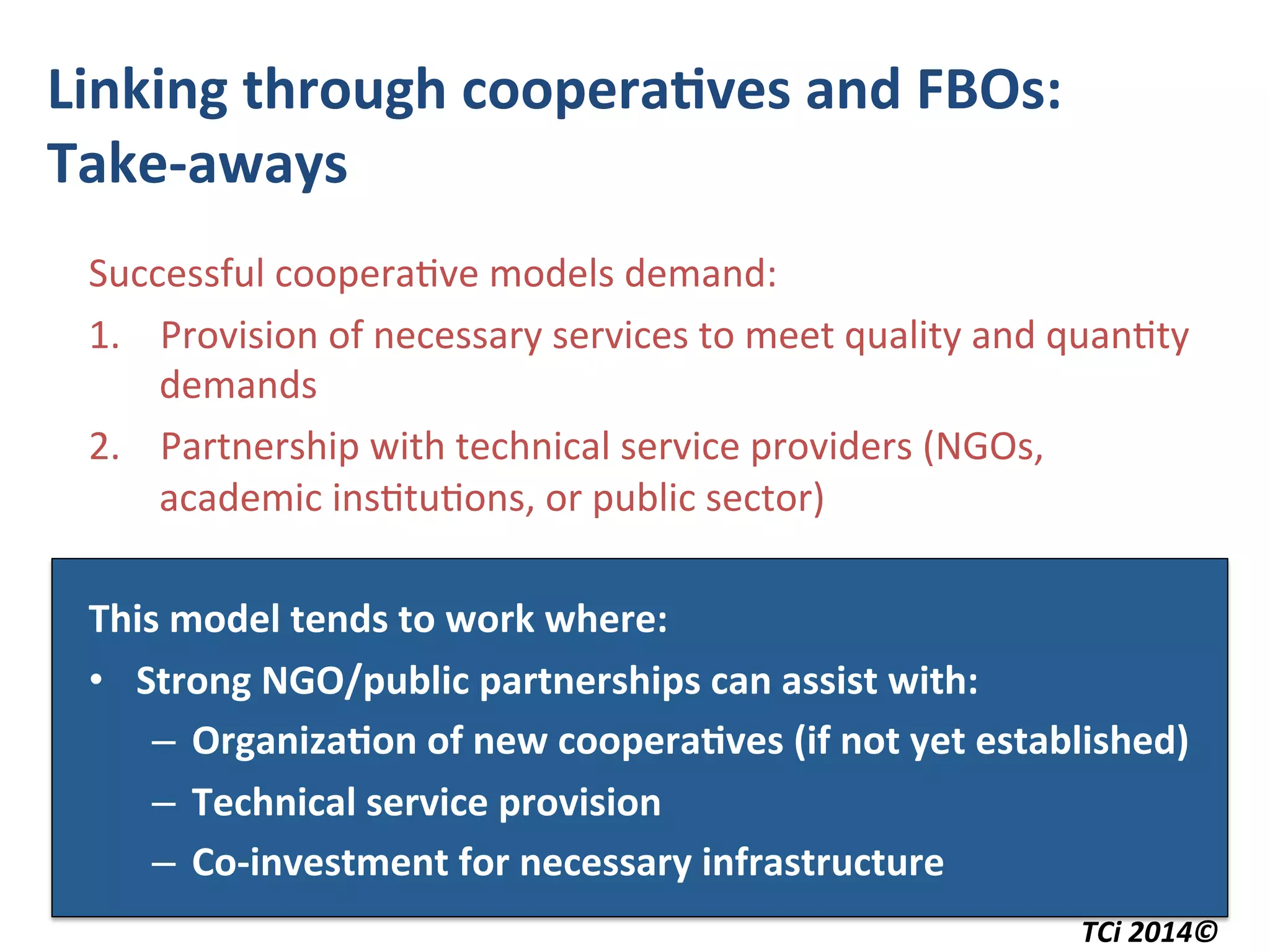 Linking Smallholder Farmers to Markets: International Lessons | PDF
