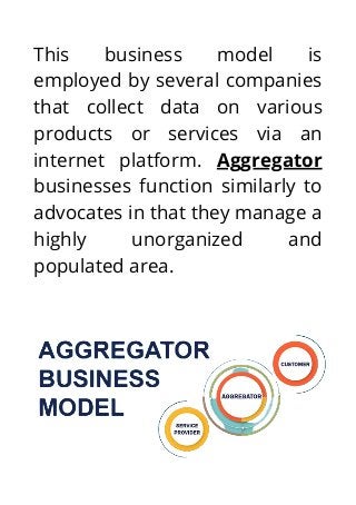 Advantages and Working Functionality of the Aggregator Business Model | PDF