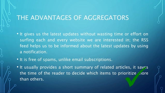 Aggregators and rss feed | PPT