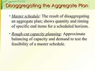 Aggregat planning stevenson | PPT