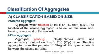 Aggregates | PPT