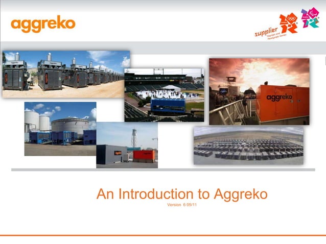 Aggreko Corporate Overview 2012 | PPT