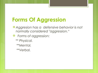 Psychology Of Aggression | PPT