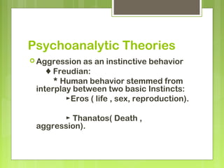 Psychology Of Aggression | PPT