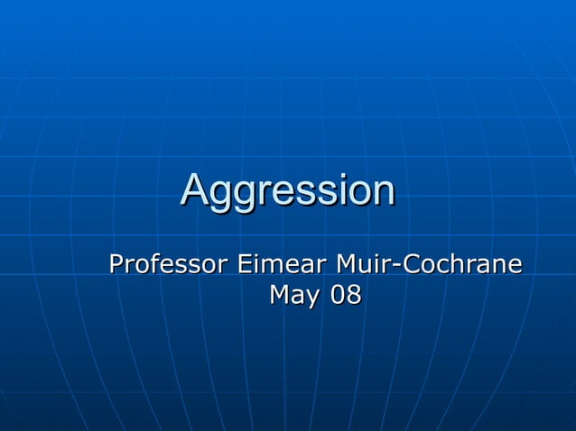 Aggression | PPT