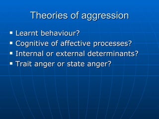 Aggression | PPT