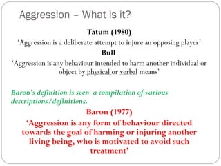 Aggression I | PPT | Parenting | Family and Relationships