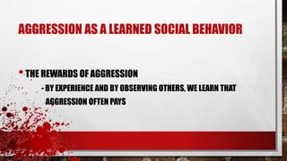 Aggression - Social Psychology | PPTX