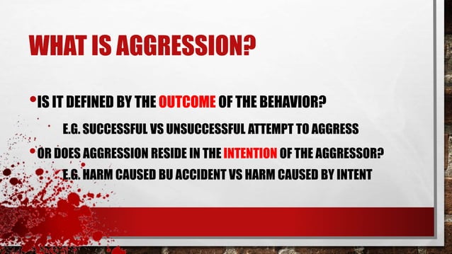 Aggression - Social Psychology | PPTX
