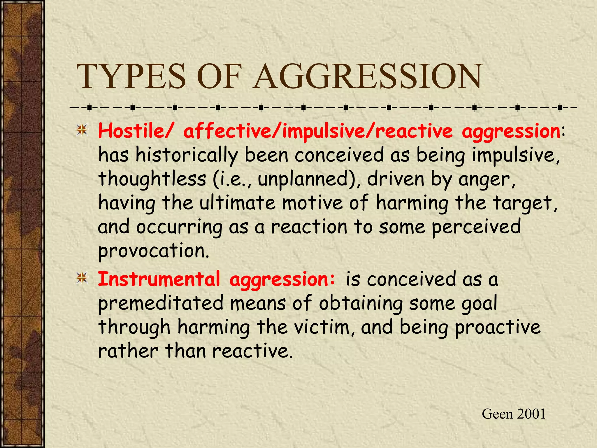 Aggression and Violence | PPTX