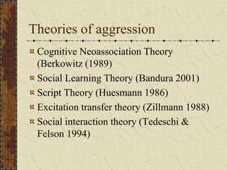 Aggression and Violence | PPTX