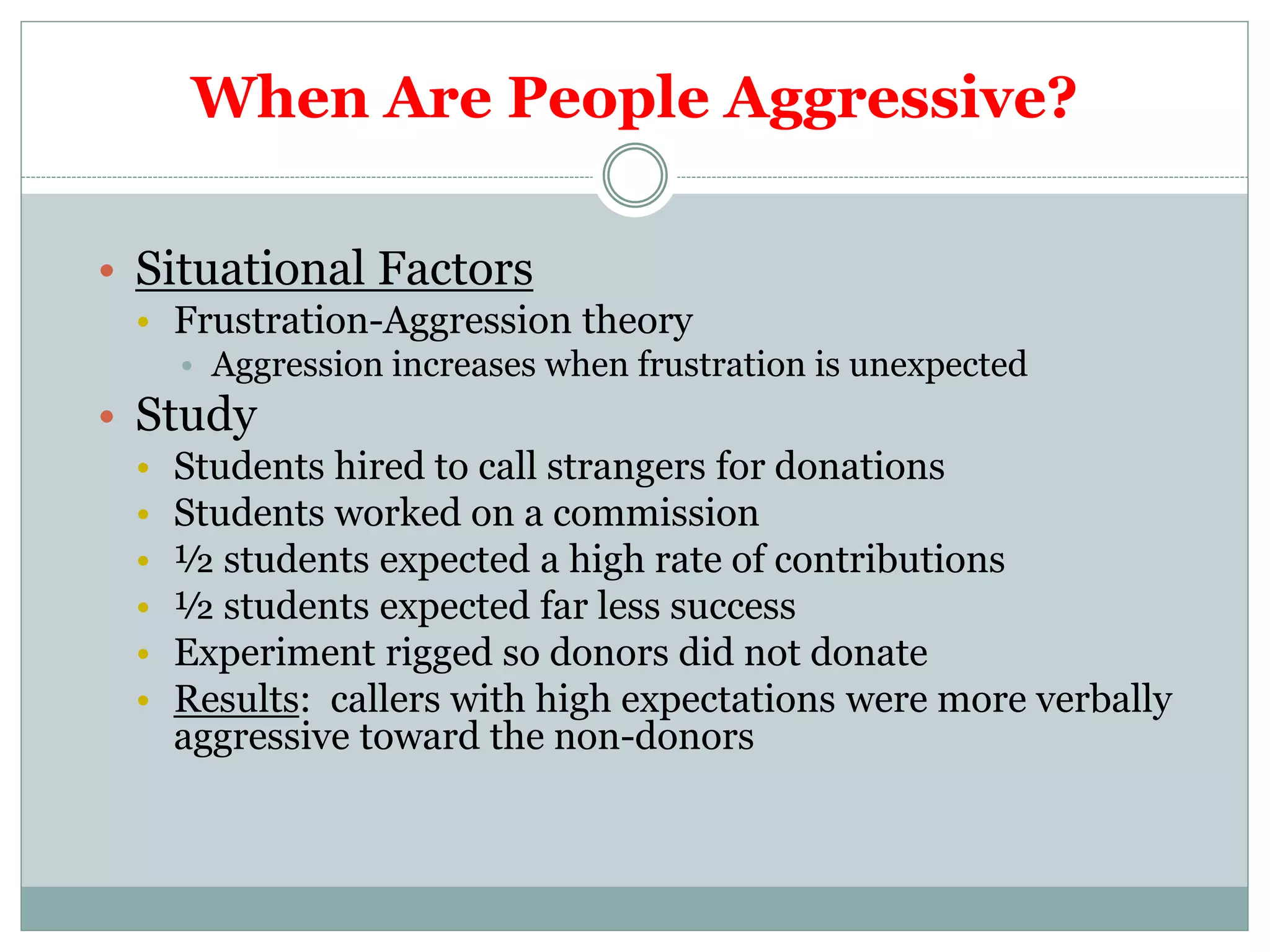 psychology of Aggression .ppt