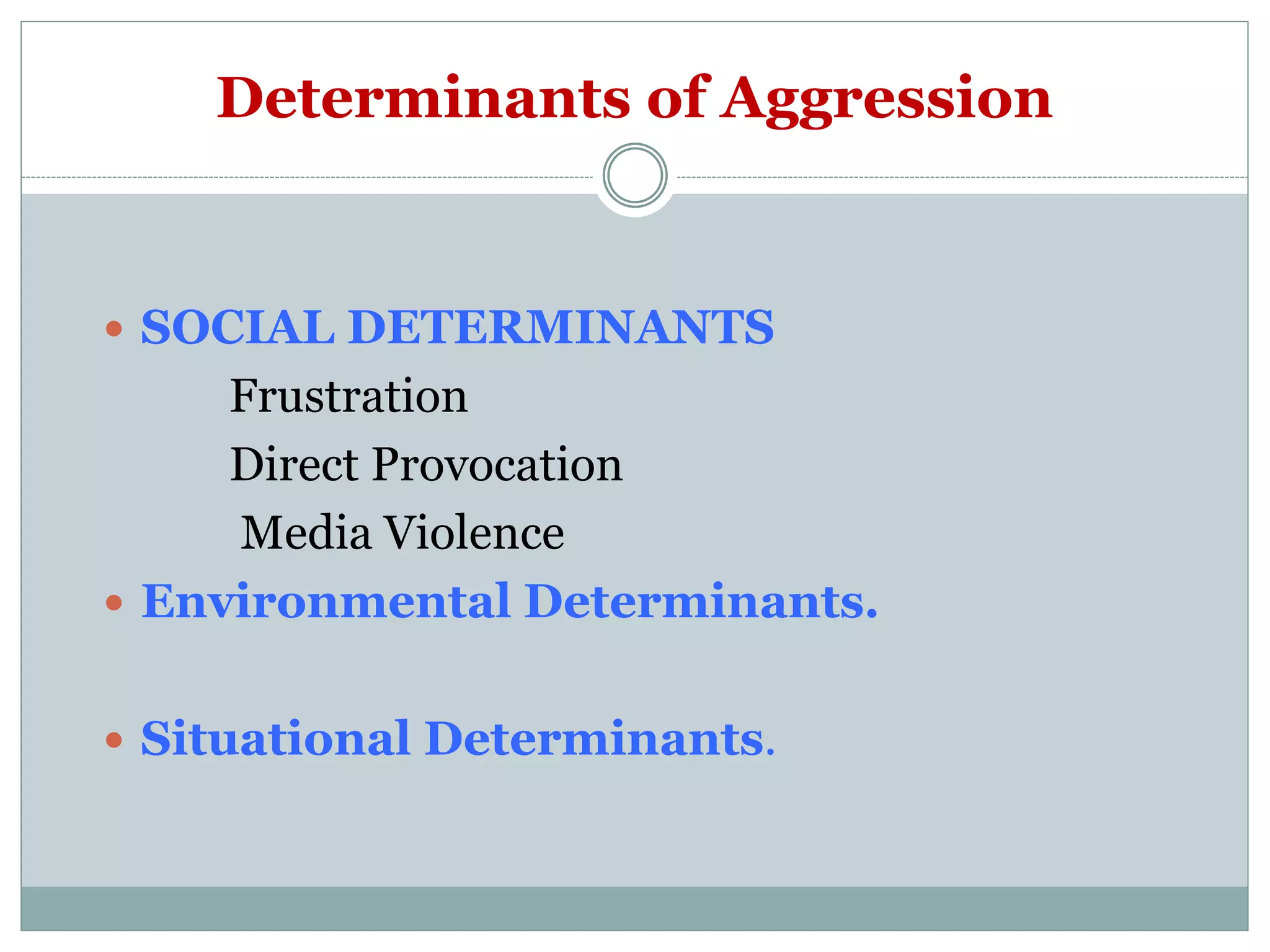 psychology of Aggression .ppt
