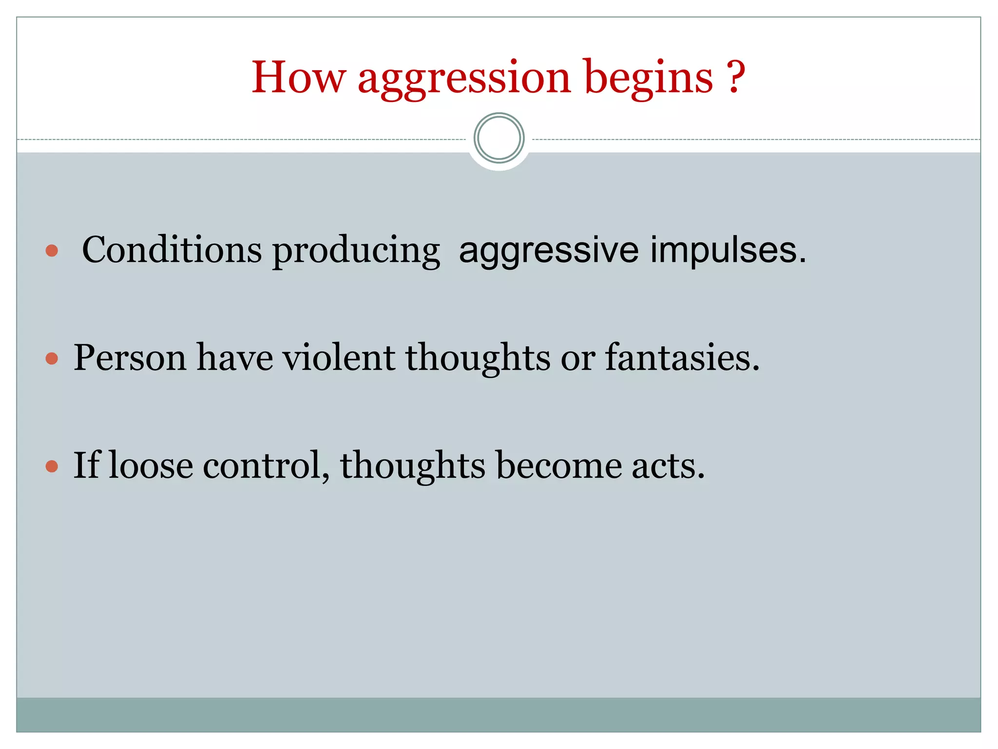 psychology of Aggression .ppt