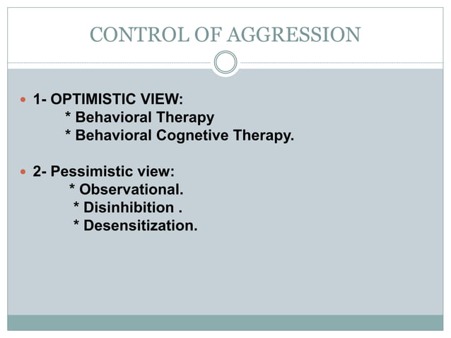 psychology of Aggression .ppt