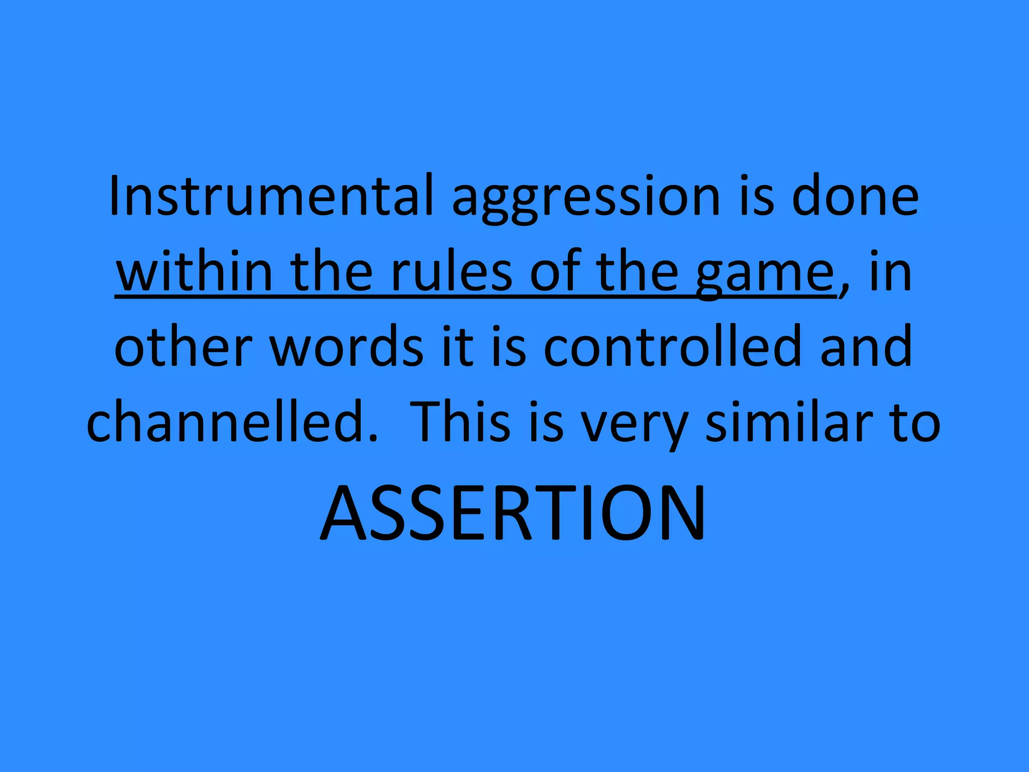 Aggression and assertion | PPT