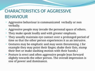 AGGRESSION AND SUICIDE. Mental health ppt | PPTX