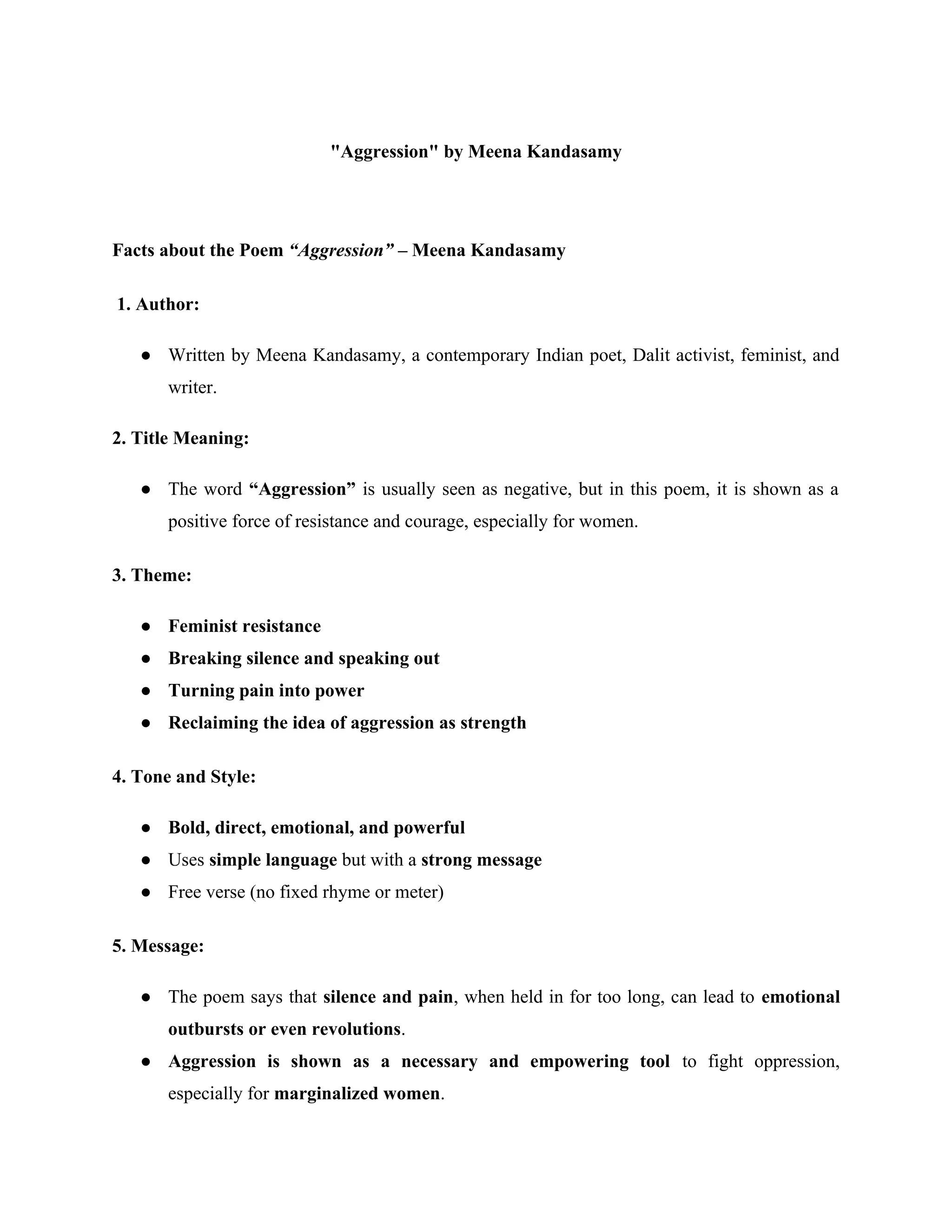 Aggression poem by the Meena Kandasamy.docx