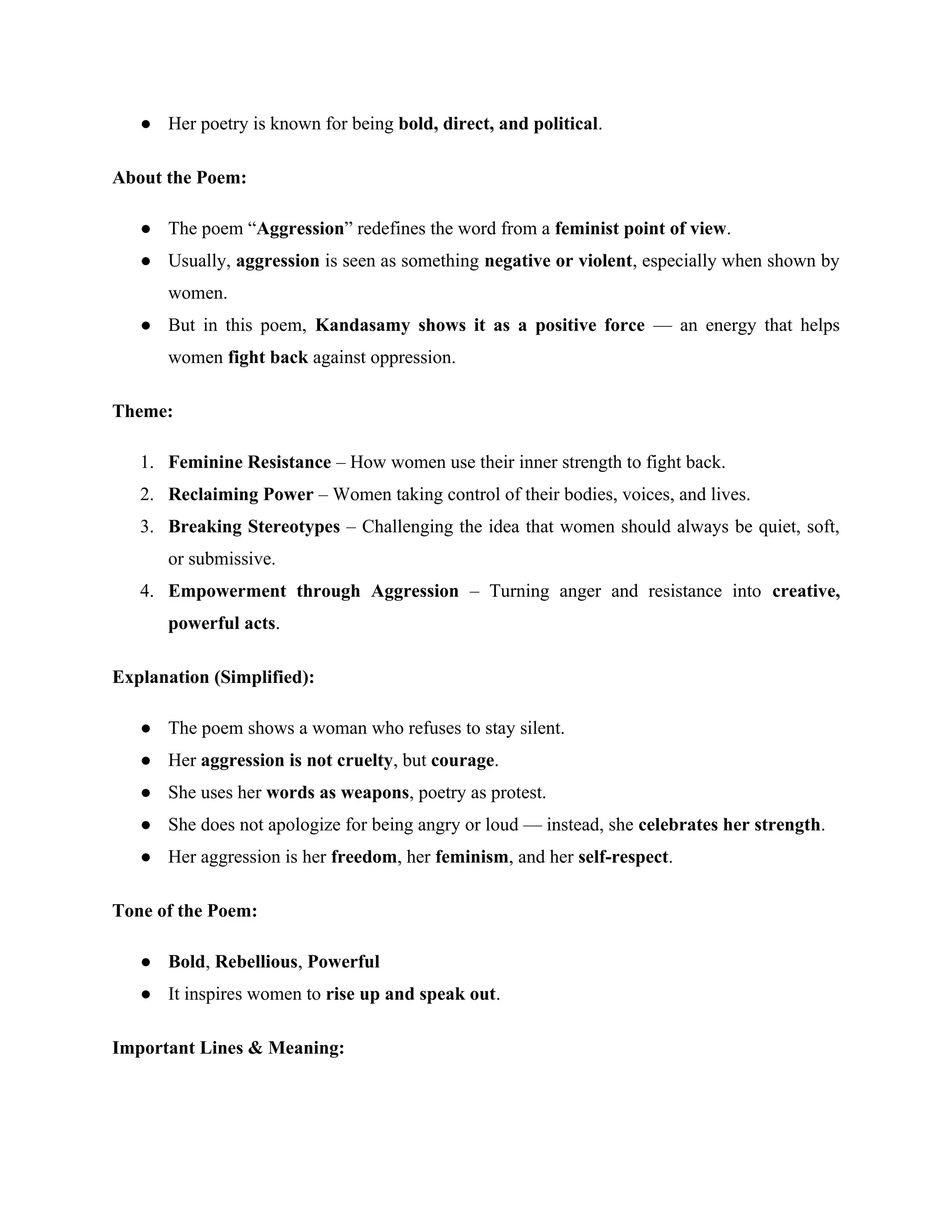 Aggression poem by the Meena Kandasamy.docx