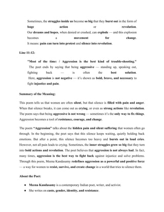 Aggression poem by the Meena Kandasamy.docx