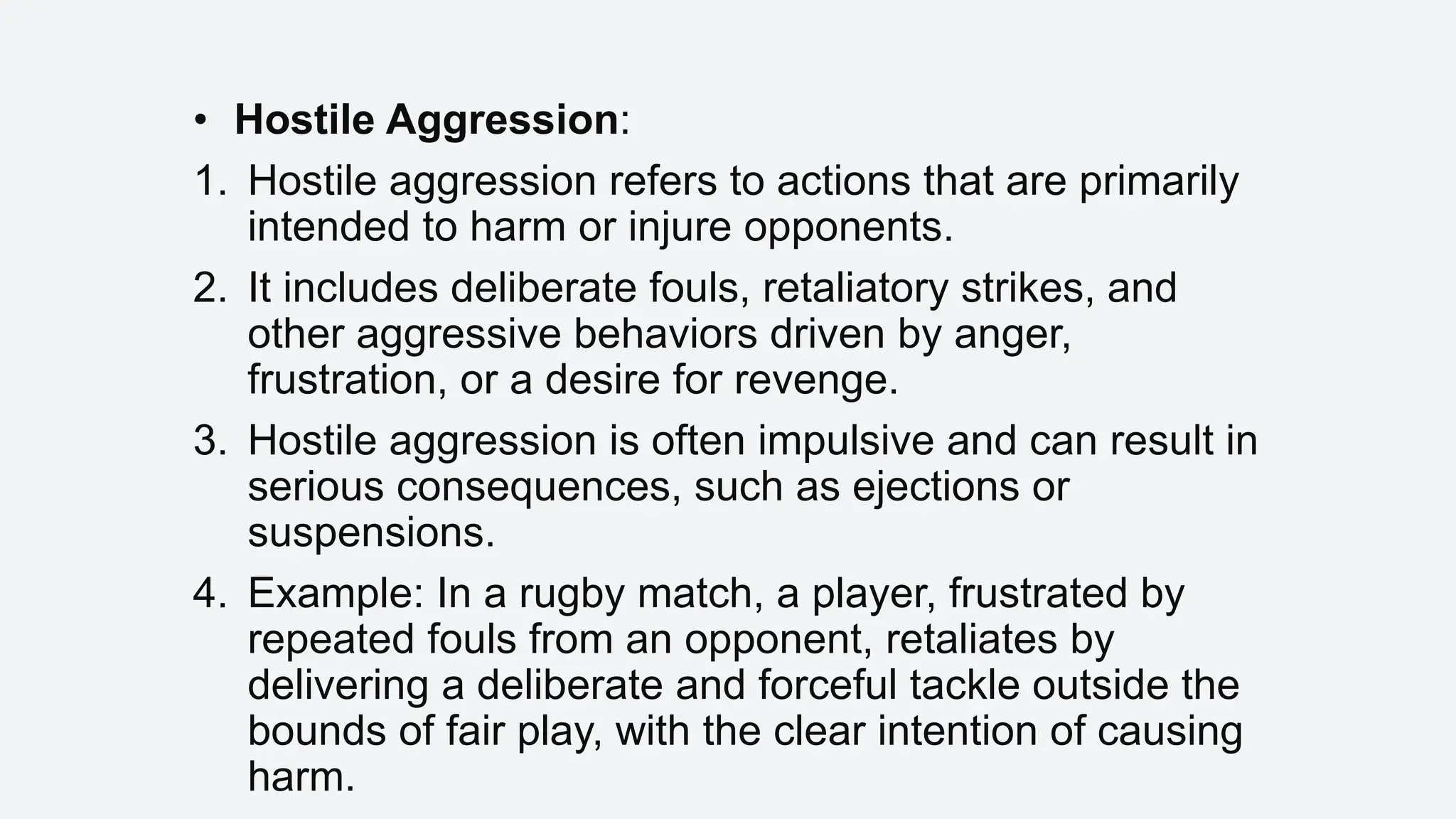 Aggression in Sports I Sports Psychology | PPTX