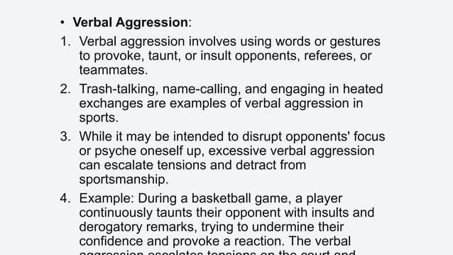 Aggression in Sports I Sports Psychology | PPTX
