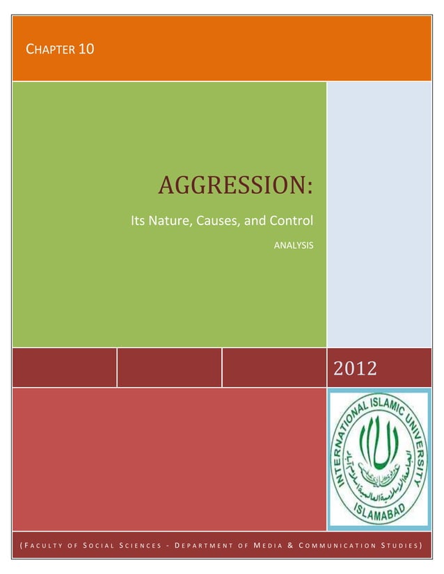 Aggression its nature, causes, and control - Analysis | DOCX