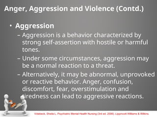 aggression approach and management presentation | PPT