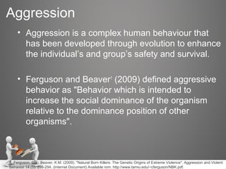 Management of Aggression | PPT