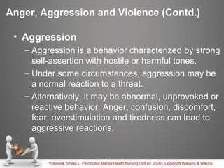 Management of Aggression | PPT