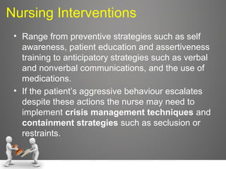 Management of Aggression | PPT
