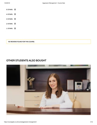 Aggression Management - Course Gate | PDF | Technology & Computing