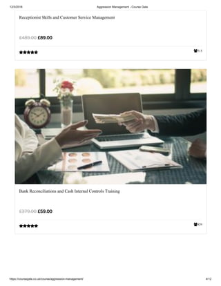 Aggression Management - Course Gate | PDF | Technology & Computing
