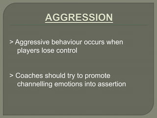 Aggression in sport | PPTX