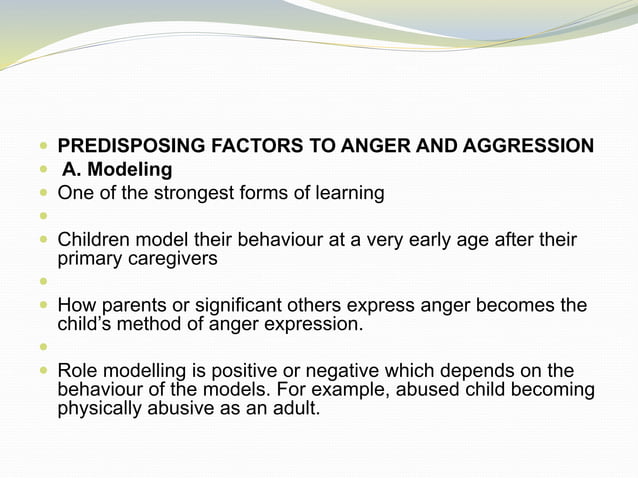 Aggression ppt | PPTX | Brain and Nervous System Disorders | Diseases ...