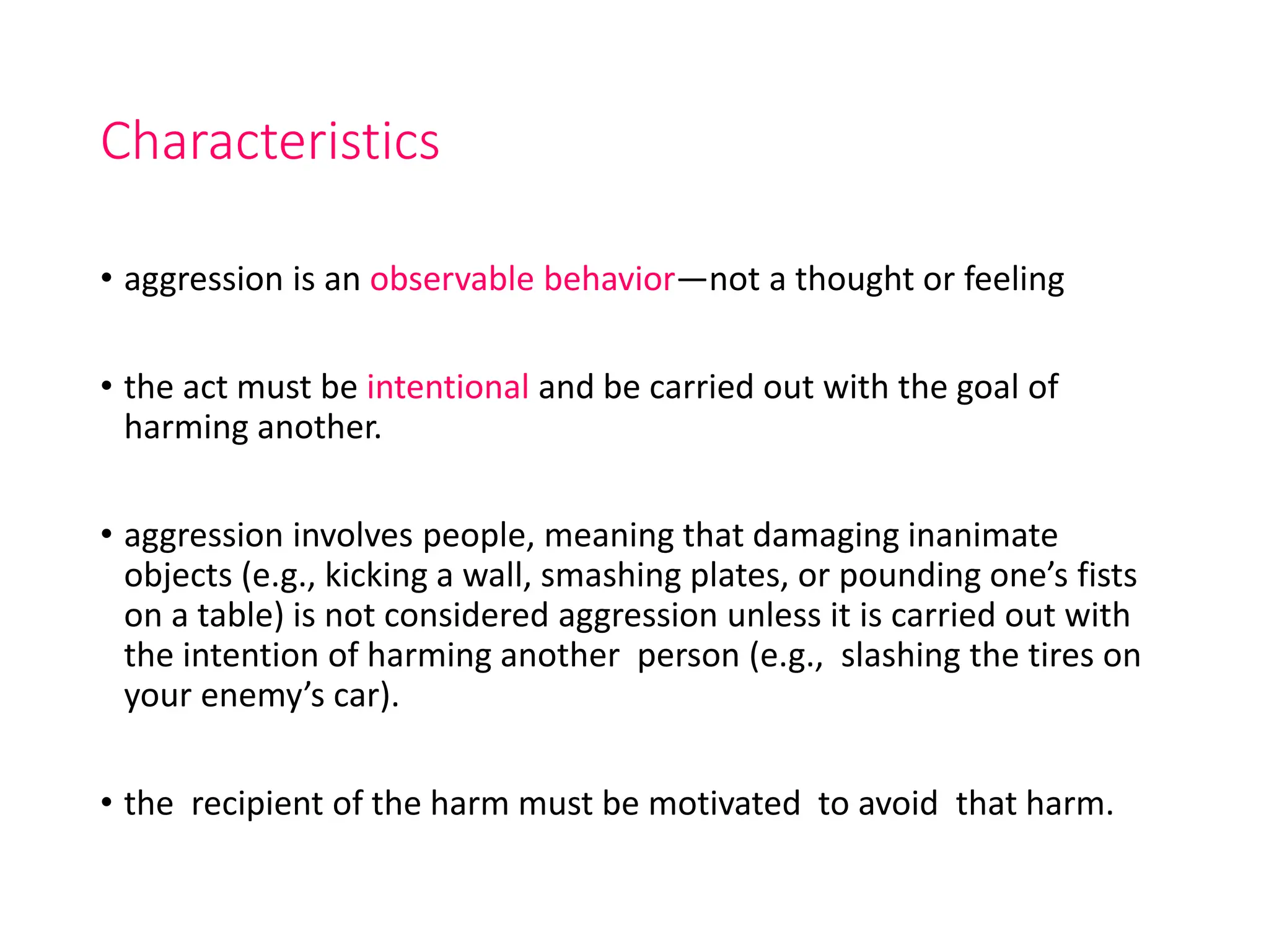 management of aggression | PPTX